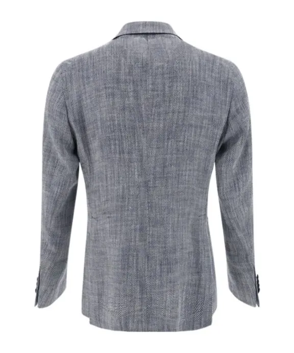 Tagliatore Welt-pocketed Double-breasted Blazer - Gray
