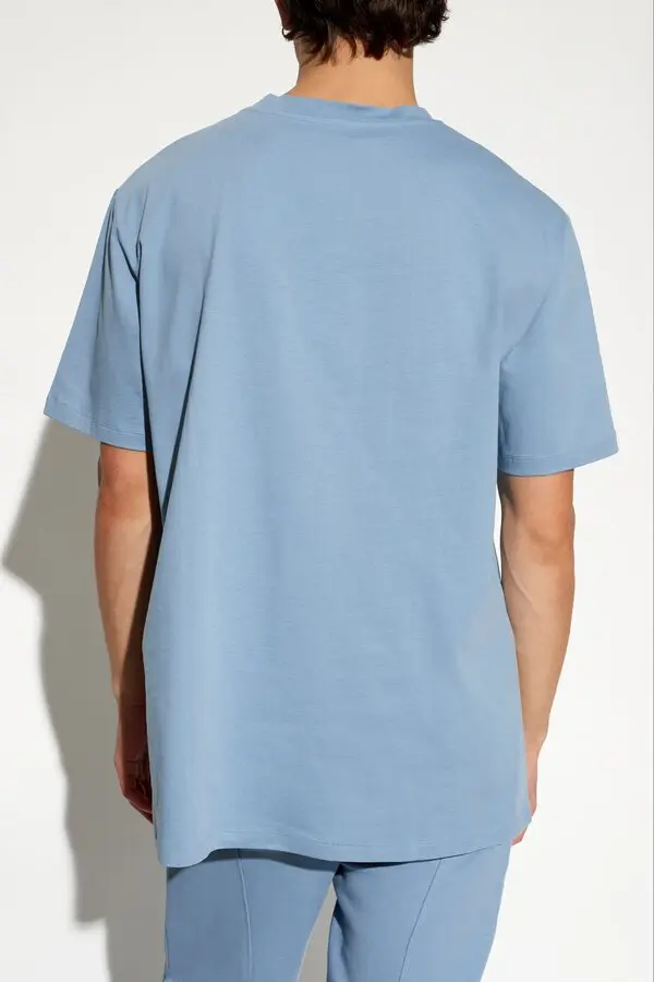Balmain Logo Embossed Crewneck T-shirt