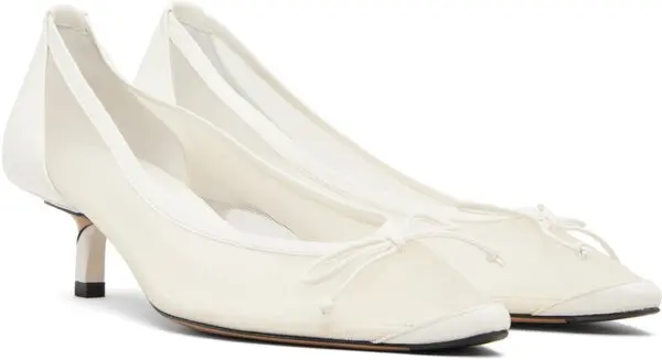 Jacquemus Tourni Heeled Pumps - White