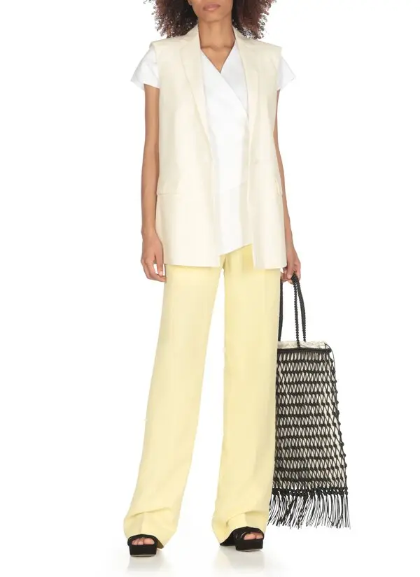 Fabiana Filippi High Waist Straight-leg Trousers - Nude