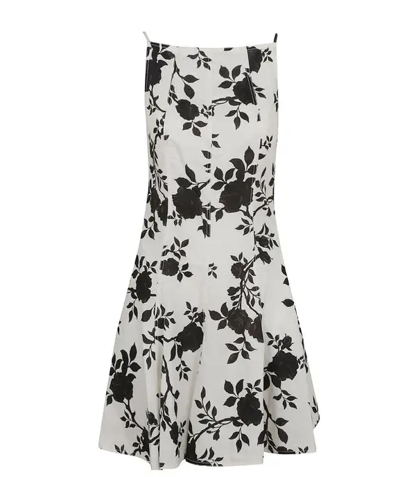 SELF-PORTRAIT Open-back Floral-print Mini Dress