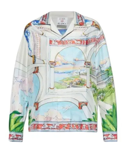 Casablanca Le Passage Satin Shirt - Multicolor
