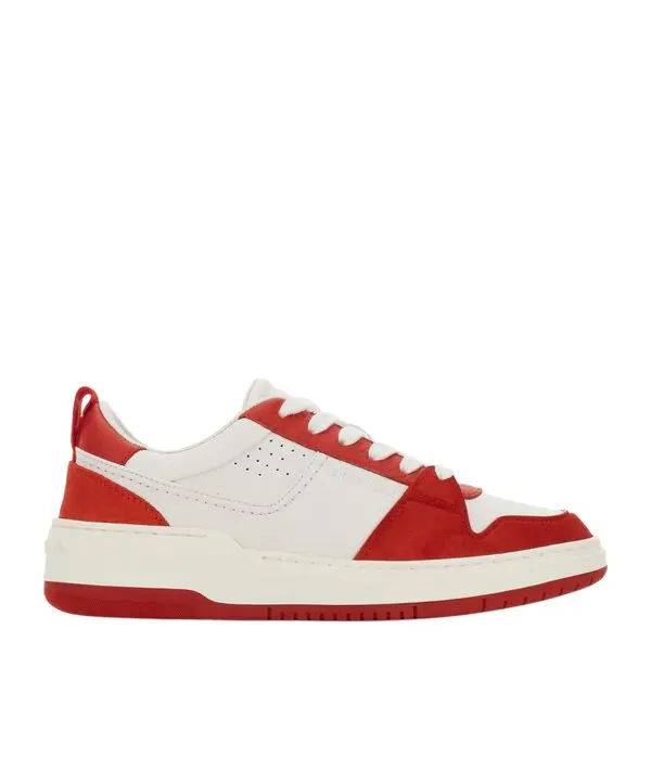 FERRAGAMO Lace-up Skate Sneakers - White
