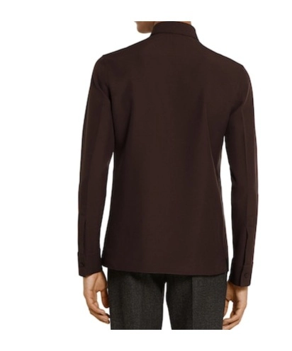 Gucci Horsebit-embellished Twill Shirt - Dark Brown
