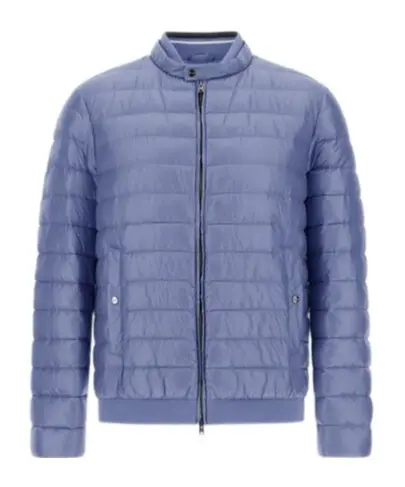 Herno Quilted Zip-front Stand Collar Jacket