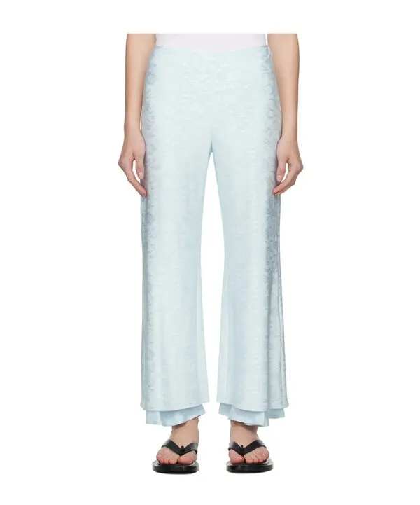 JIL SANDER Flower Jacquard Trousers