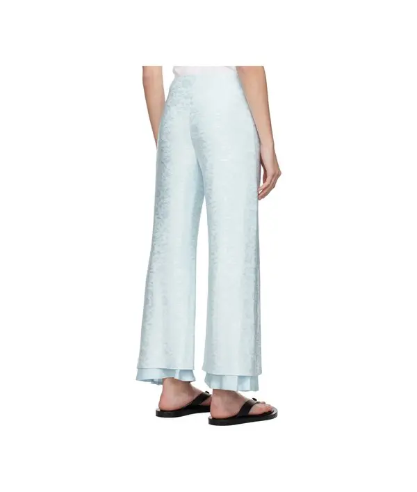 JIL SANDER Flower Jacquard Trousers