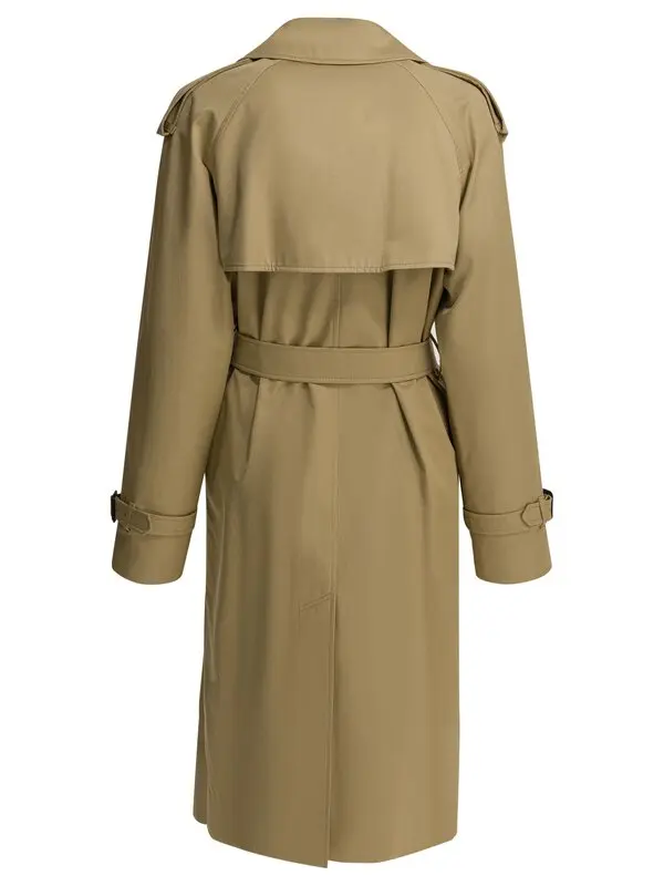 Burberry Double Breasted Belted Coat