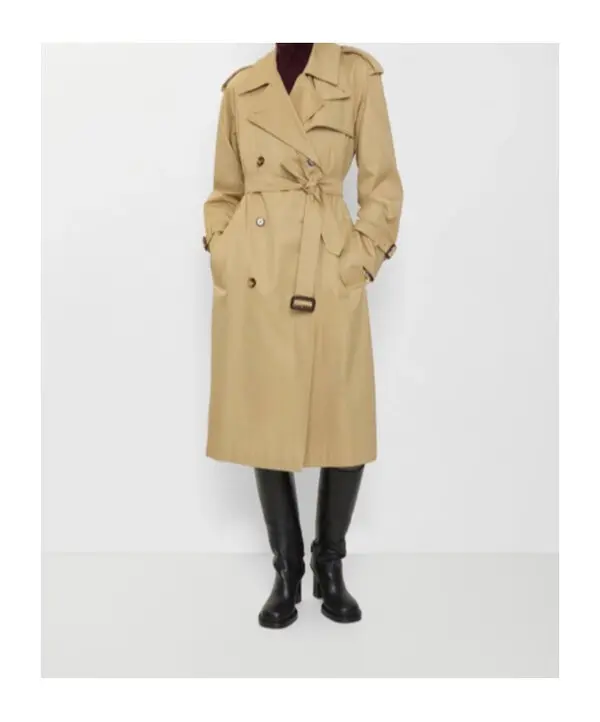 Burberry Double Breasted Belted Coat