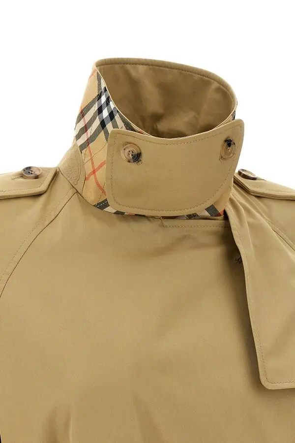 Burberry Double Breasted Belted Coat