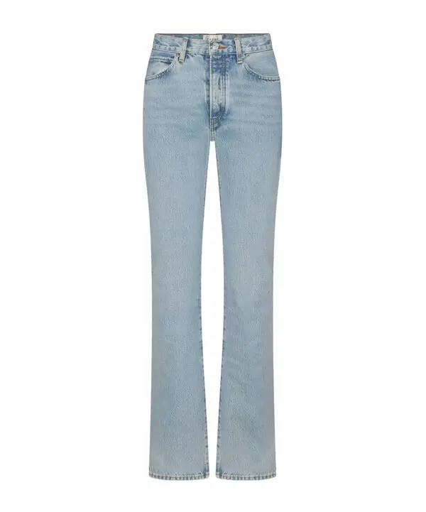 FRAME High Waist Straight Leg Jeans - Gray