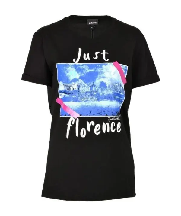 Just Cavalli Pattern Printed Short-sleeve T-shirt