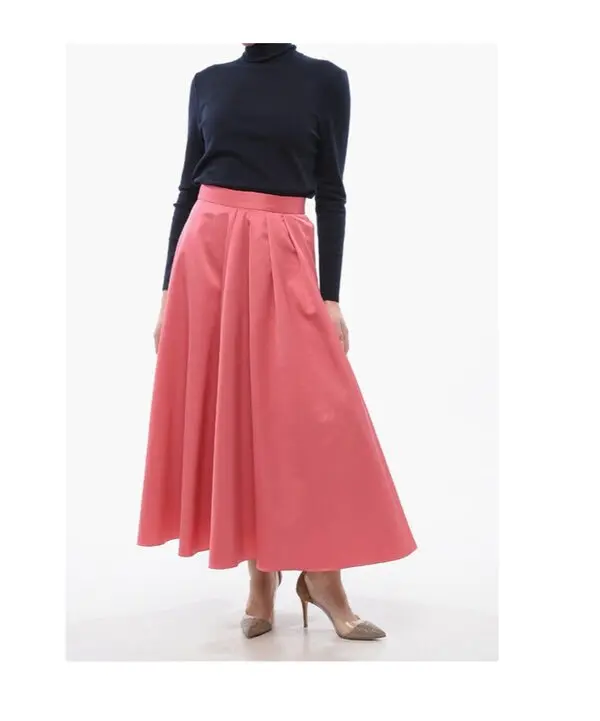 Dior Mid-length Pleated Skirt With Front Slit
