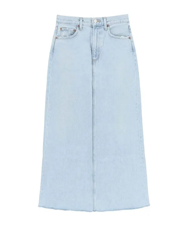 AGOLDE Belt Loop Denim Skirt