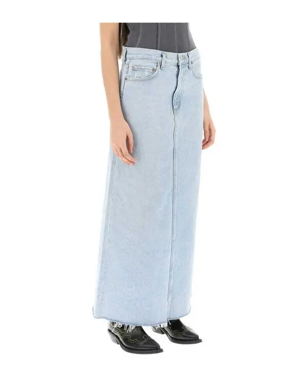 AGOLDE Belt Loop Denim Skirt
