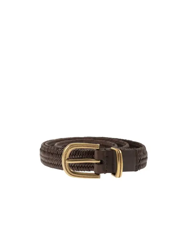 Brunello Cucinelli Woven Elastic Belt - Black