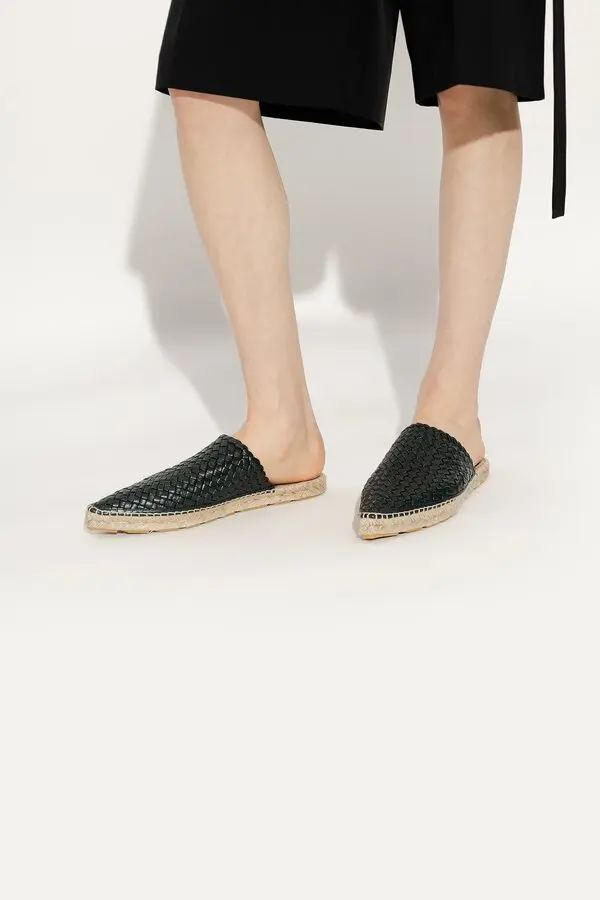 Bottega Veneta Woven Pointed Toe Mules
