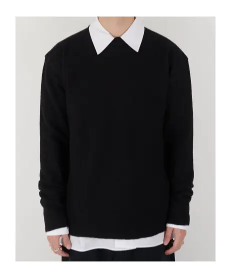 JIL SANDER Round Neck Sweater - Black