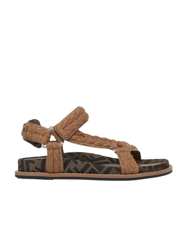 Fendi Braided Flat Sandals