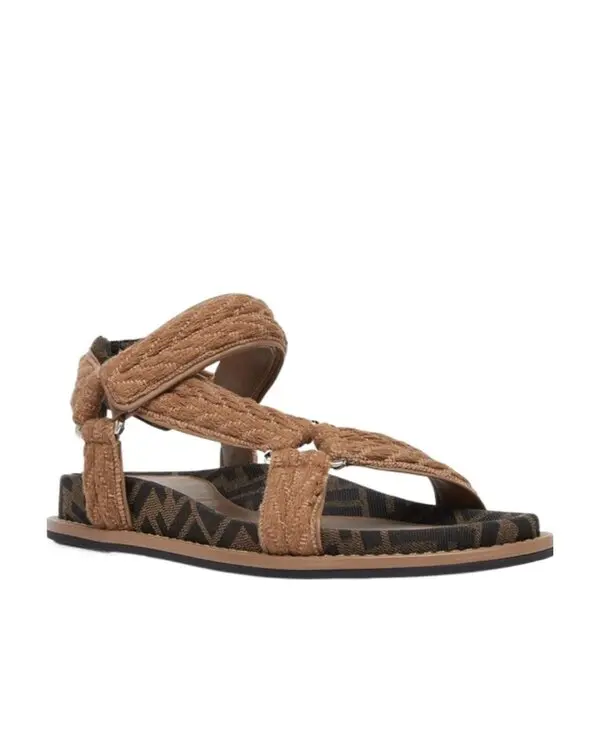 Fendi Braided Flat Sandals
