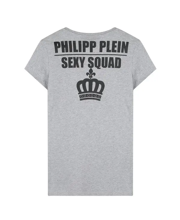 Philipp Plein Embellished Skull Graphic T-shirt
