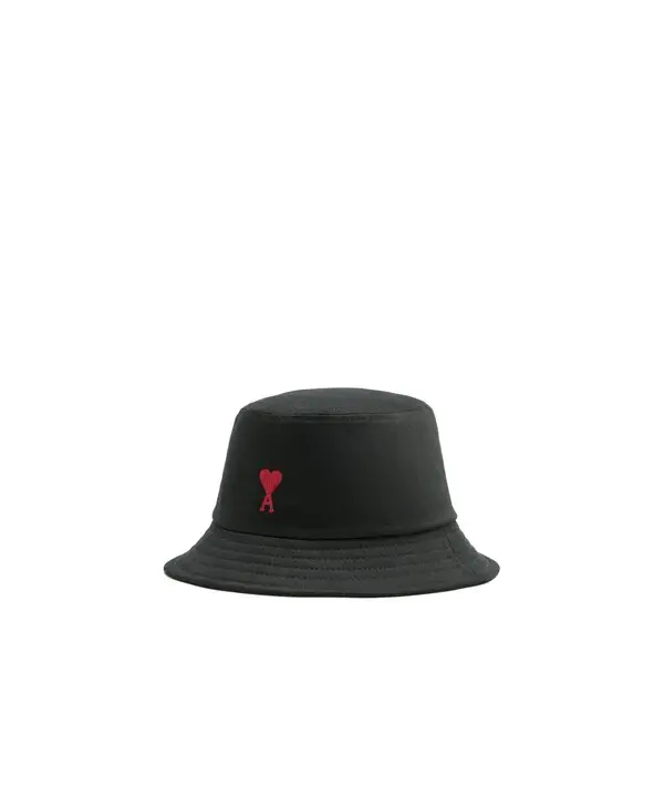 AMI Paris De Coeur Embroidered Bucket Hat