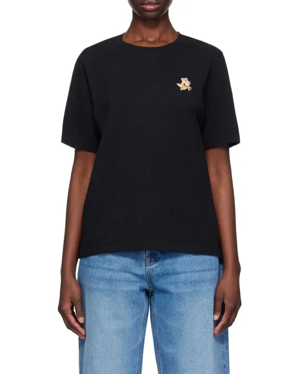 Maison Kitsuné Speedy Fox Patch Crewneck T-shirt