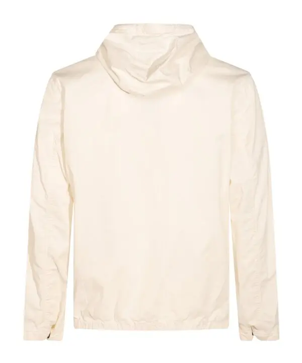 Stone Island Drawstring Hooded Jacket - Ivory