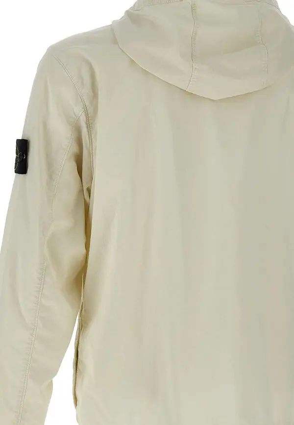 Stone Island Compass Patch Drawstring Hooded Jacket