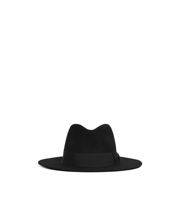 Celine Fedora Hat In Felt - Black