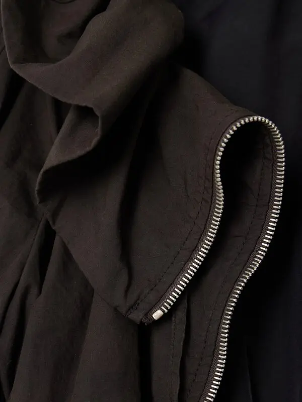 Dries Van Noten Voly Ruffled Neck Jacket - Dark Brown