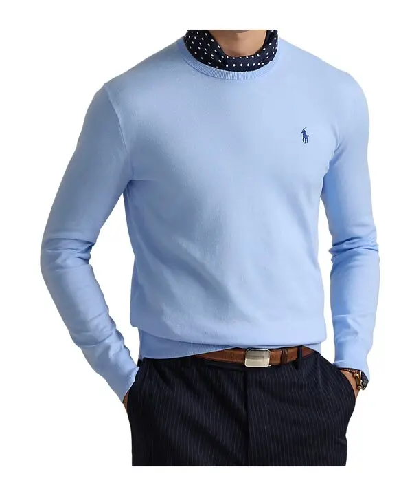 Polo Ralph Lauren Embroidered Crewneck Jumper - Blue