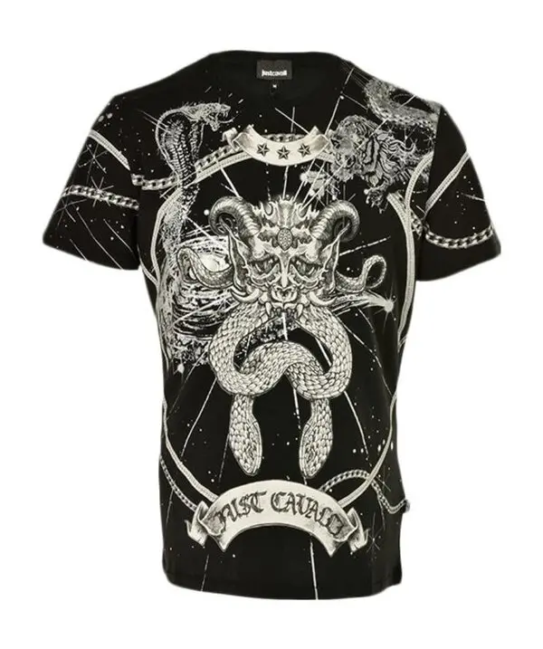 Just Cavalli Printed Short-sleeved T-shirt