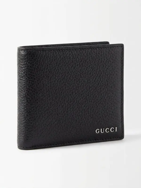 Gucci Logo Plaque Bifold Wallet - Black