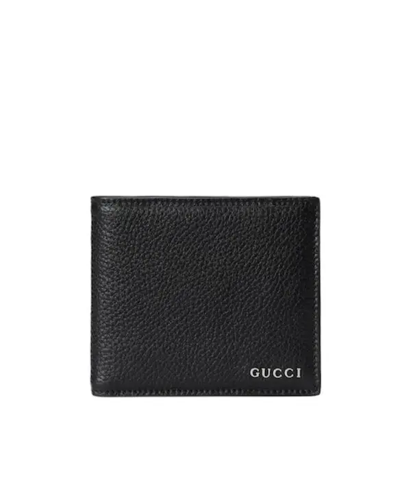 Gucci Logo Plaque Bifold Wallet - Black