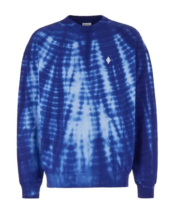 MARCELO BURLON COUNTY OF MILAN Crewneck Long-sleeved Sweatshirt - Blue