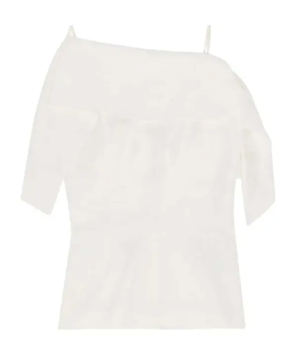 MAISON MARGIELA White Spaghetti Strap Tank Top - Off White