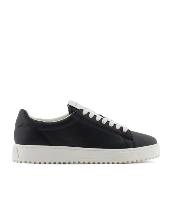 Emporio Armani Leather Lace-up Sneakers