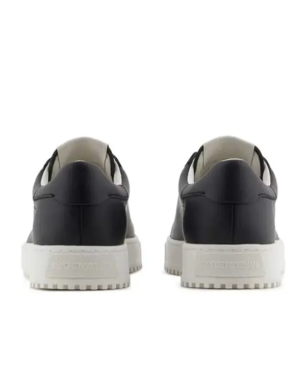 Emporio Armani Leather Lace-up Sneakers