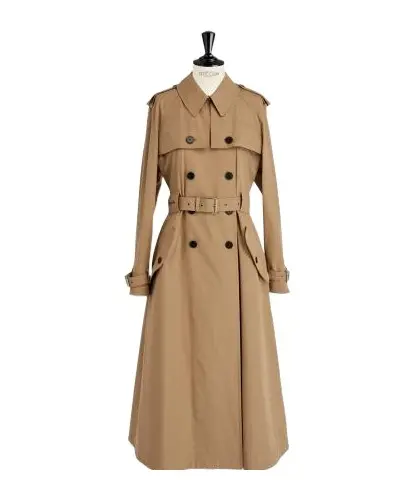 Dior Double-breasted Belted Coat - Nude