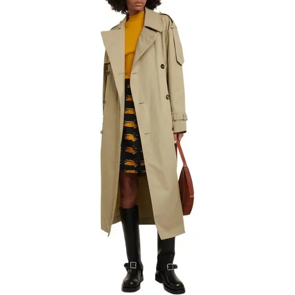 Dior Christian Double-breasted Belted Coat