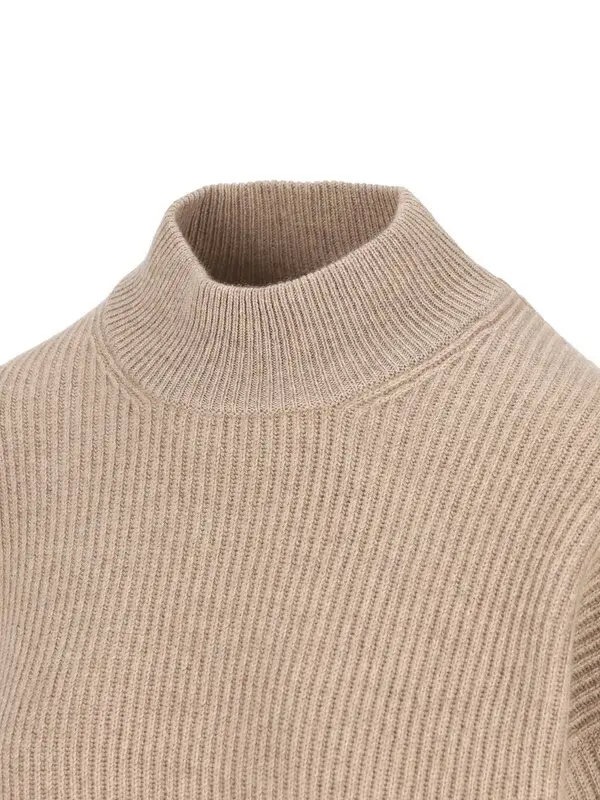 Brunello Cucinelli High Neck Monili Detailed Sweater