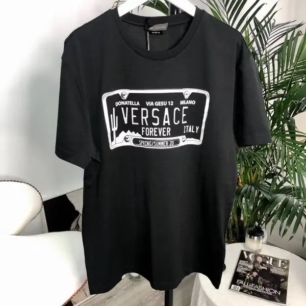 Versace Registration Plate Print T-shirt