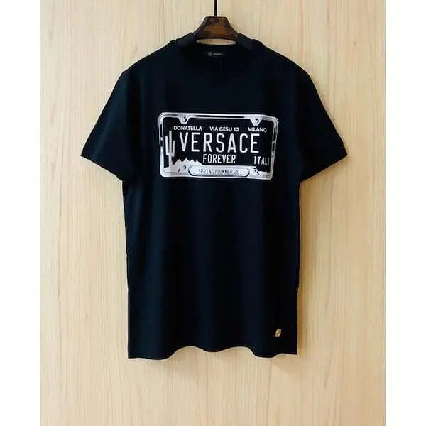Versace Registration Plate Print T-shirt
