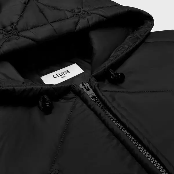 Celine Quilted Jacket In Light Nylon