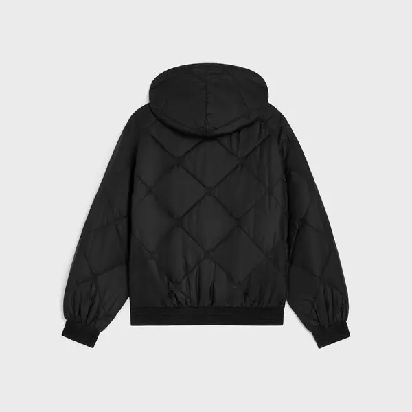 Celine Quilted Jacket In Light Nylon
