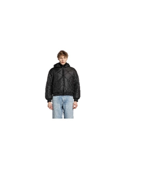 Celine Quilted Jacket In Light Nylon