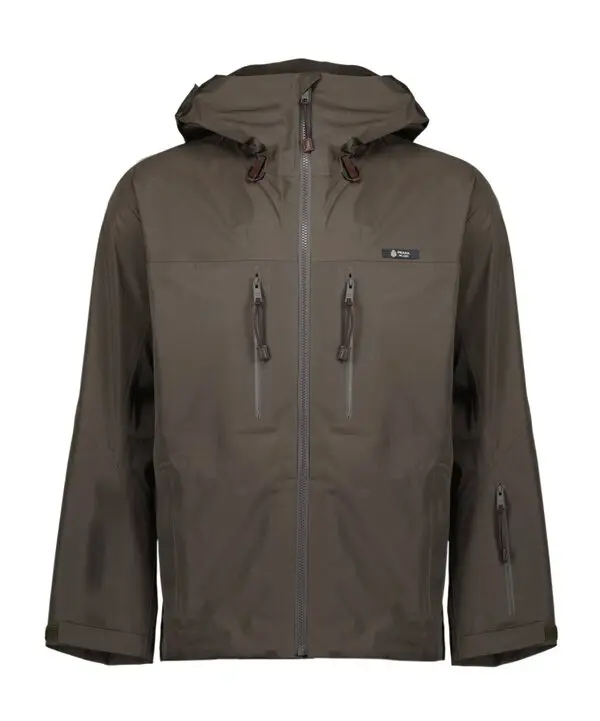 Prada Logo Tag Hooded Jacket - Camouflage Green