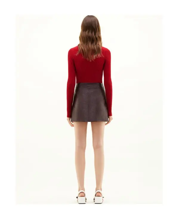 COURREGES Reedition Logo Patch Mini Skirt - Black