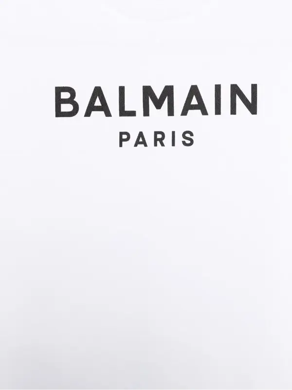 Balmain Logo Print Crewneck Sweatshirt